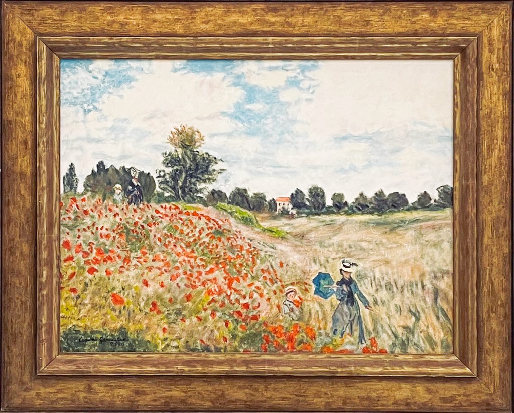 The Poppy Field 1873 - Claude Monet - Replica Artwork