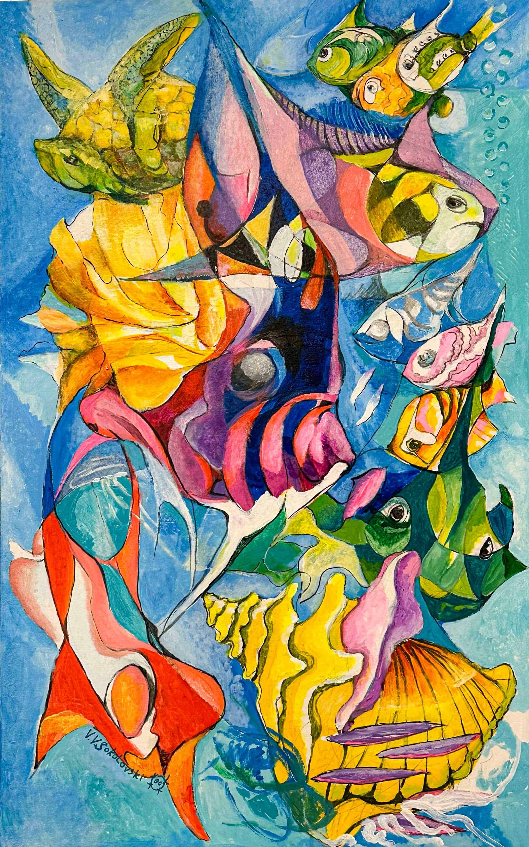 In Blue Waters Ⅱ - Vancouver Fine Art Gallery - Contemporary Art